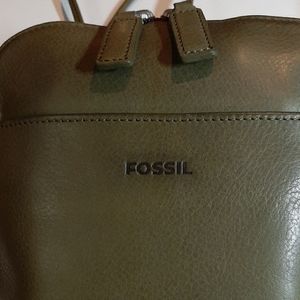 Fossil | Bags | Fossil Green Leather Crossbodyshoulder Bag | Poshmark